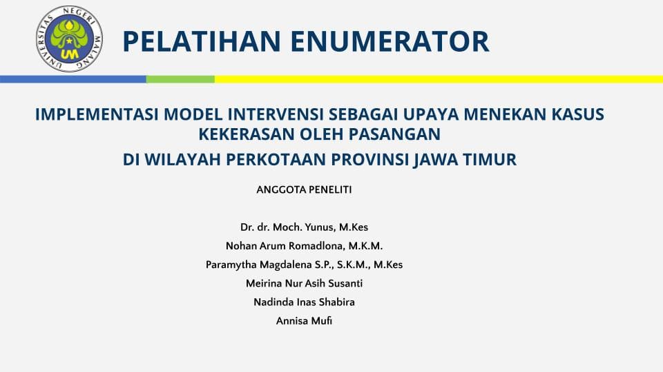 Peduli Kasus Kekerasan Perempuan, FIK UM Lakukan Penelitian Kolaborasi ...