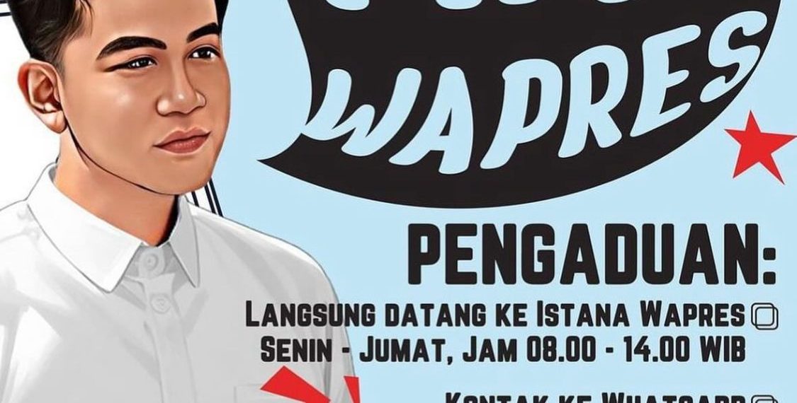 Koneksi Langsung ke Istana, Gibran Buka Posko ‘Lapor Mas Wapres’ - Tugu ...